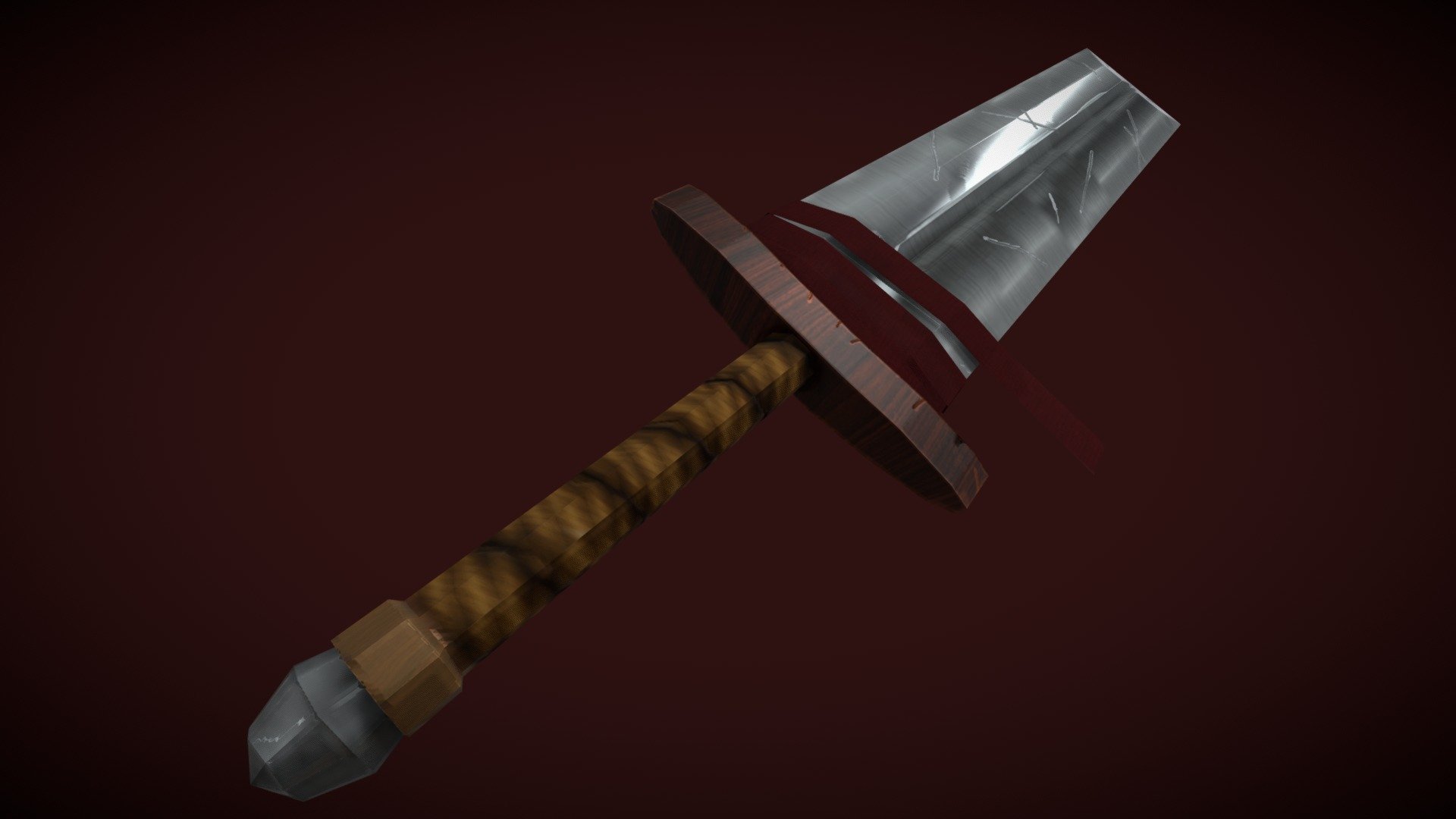 Cleaver sword - 3D model by PrismaticDuck [b736330] - Sketchfab