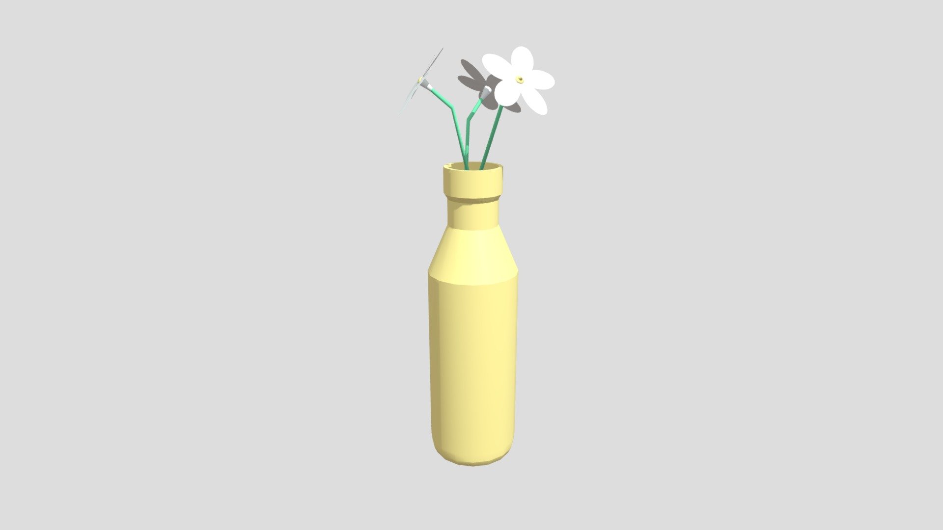 Flowers Yellow - Download Free 3D model by digitalsocietyschool ...