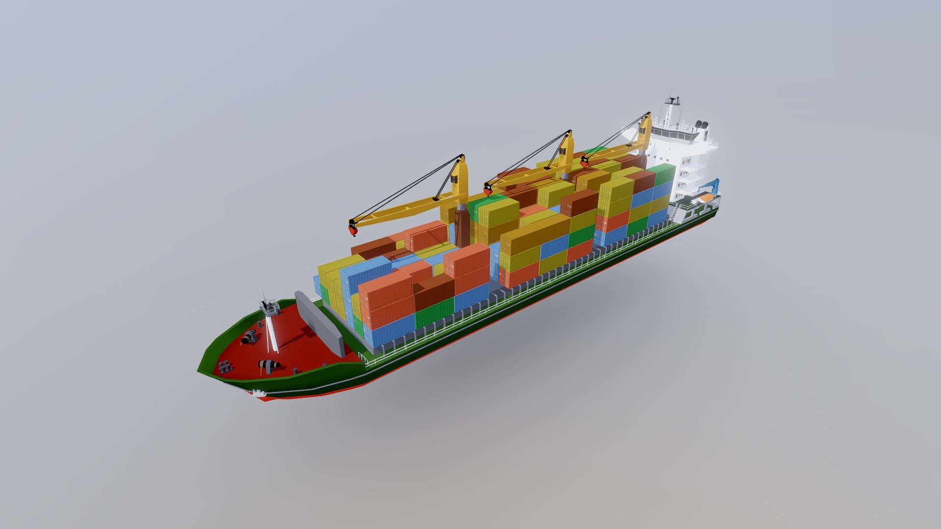 Cargo Ships I - 3D model by Megapoly.Art [b738917] - Sketchfab