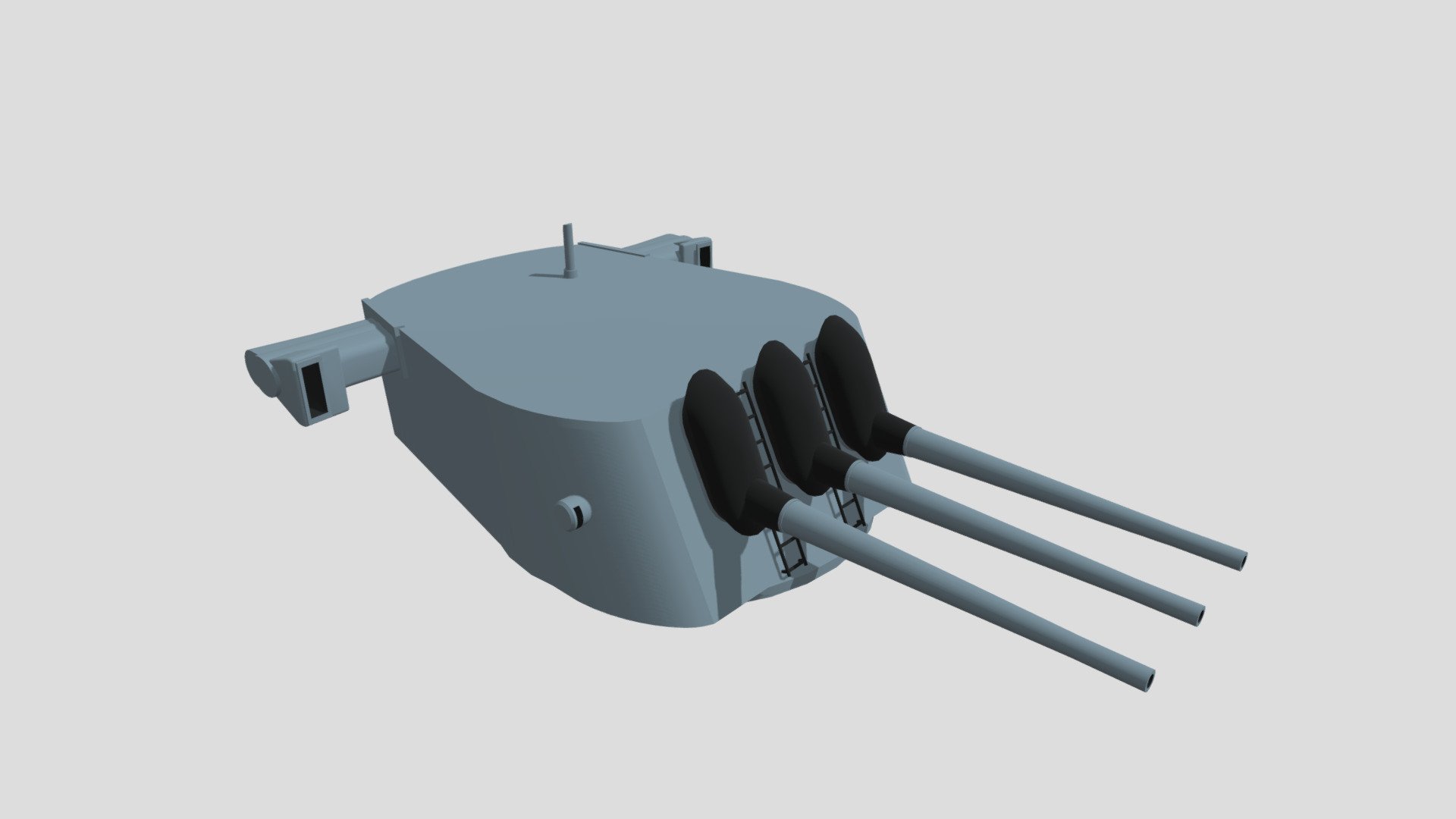 American Triple 6''/47 Mk 16 Naval Gun - 3D model by Admiral Bofors ...