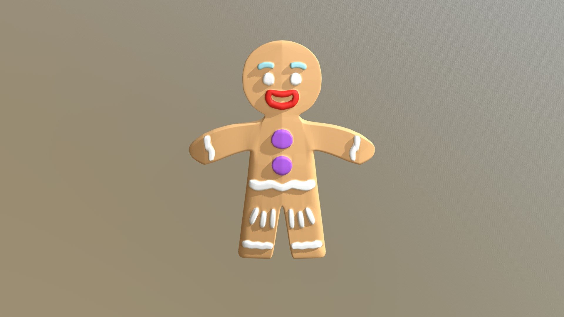 Gingy Without Textures FInal - 3D model by Carlos.Cevallos [b73e4c5 ...