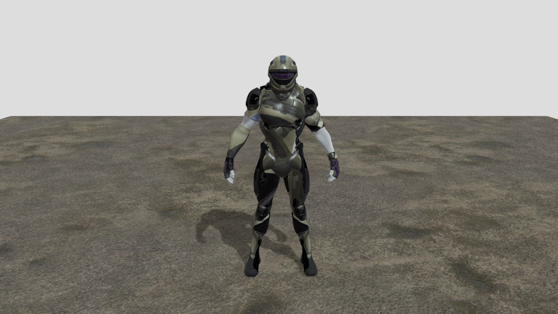 Futuristic Soldier - Download Free 3D model by Malbeasy [b7402cf ...