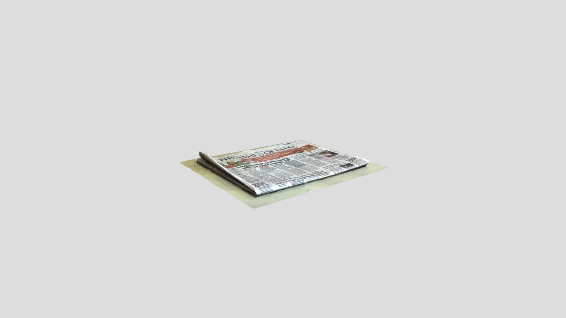newspaper - 3D model by ritikaagarwal [b7410da] - Sketchfab