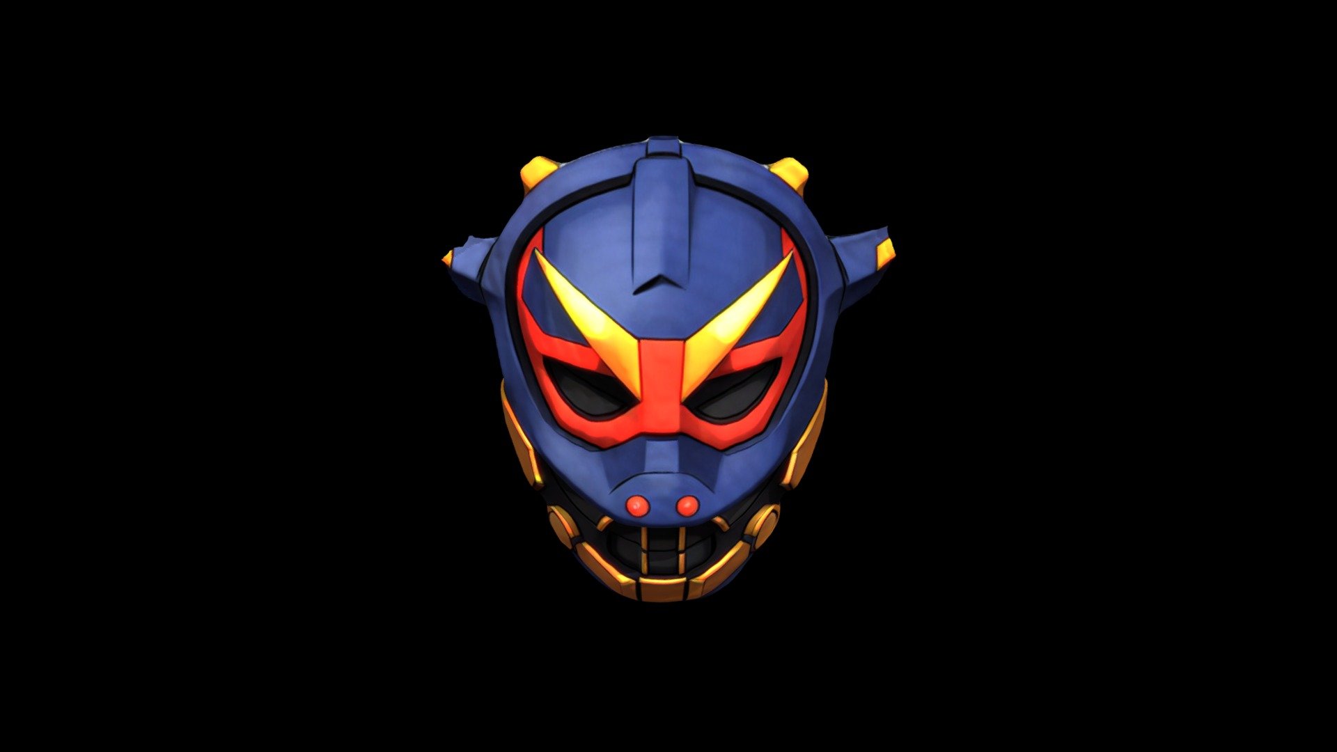 Helmet Mask Robot Cartoon 1365 - Download Free 3D model by klrxyz ...