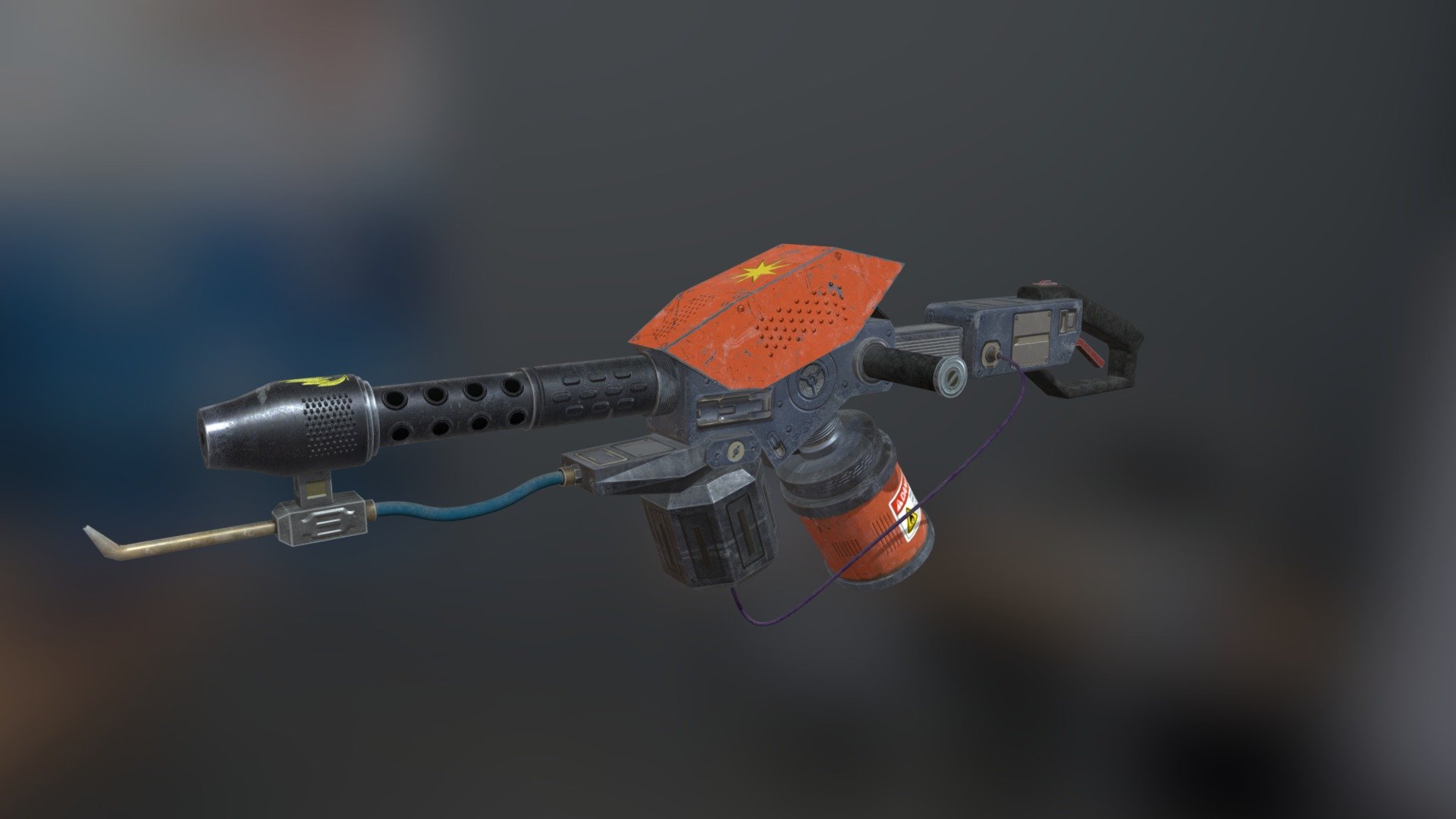 Flamethrower - Download Free 3D model by extreazz (@egor147852 ...