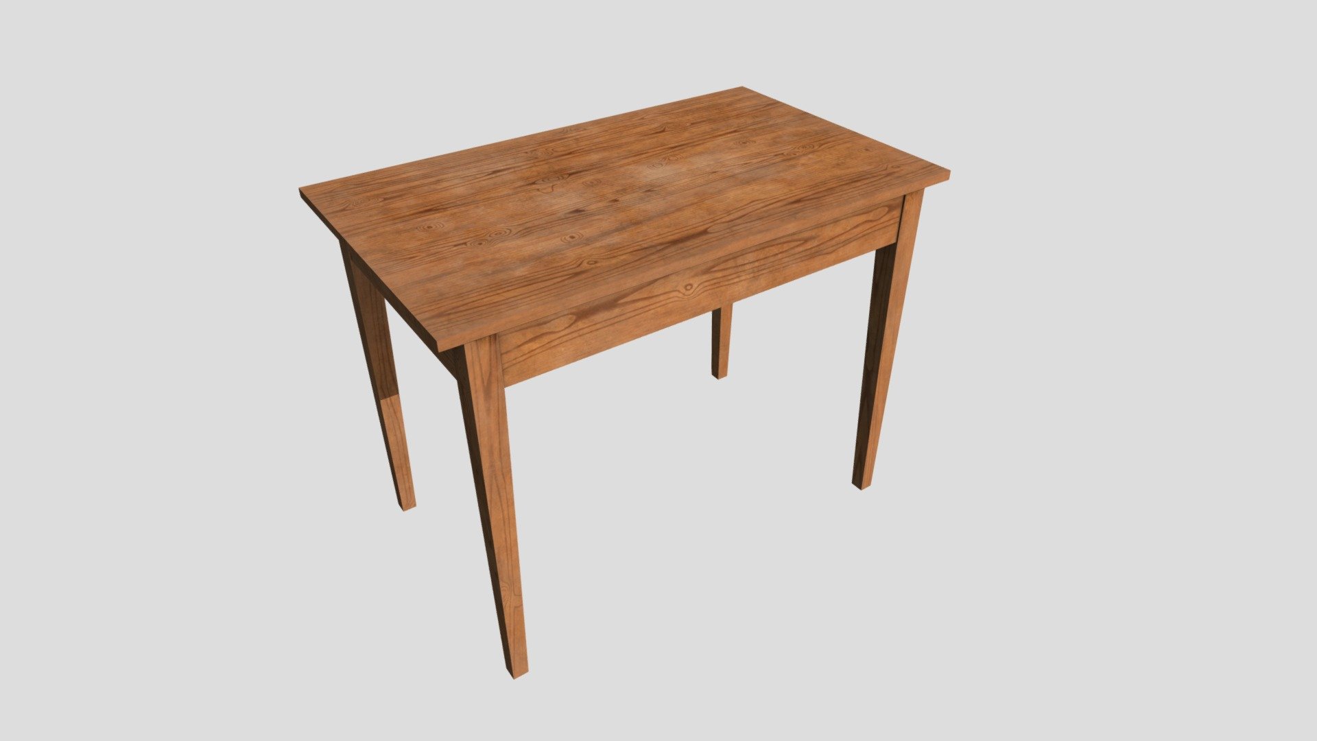 Wooden Table - 3D model by Rider_20 [b743fd5] - Sketchfab