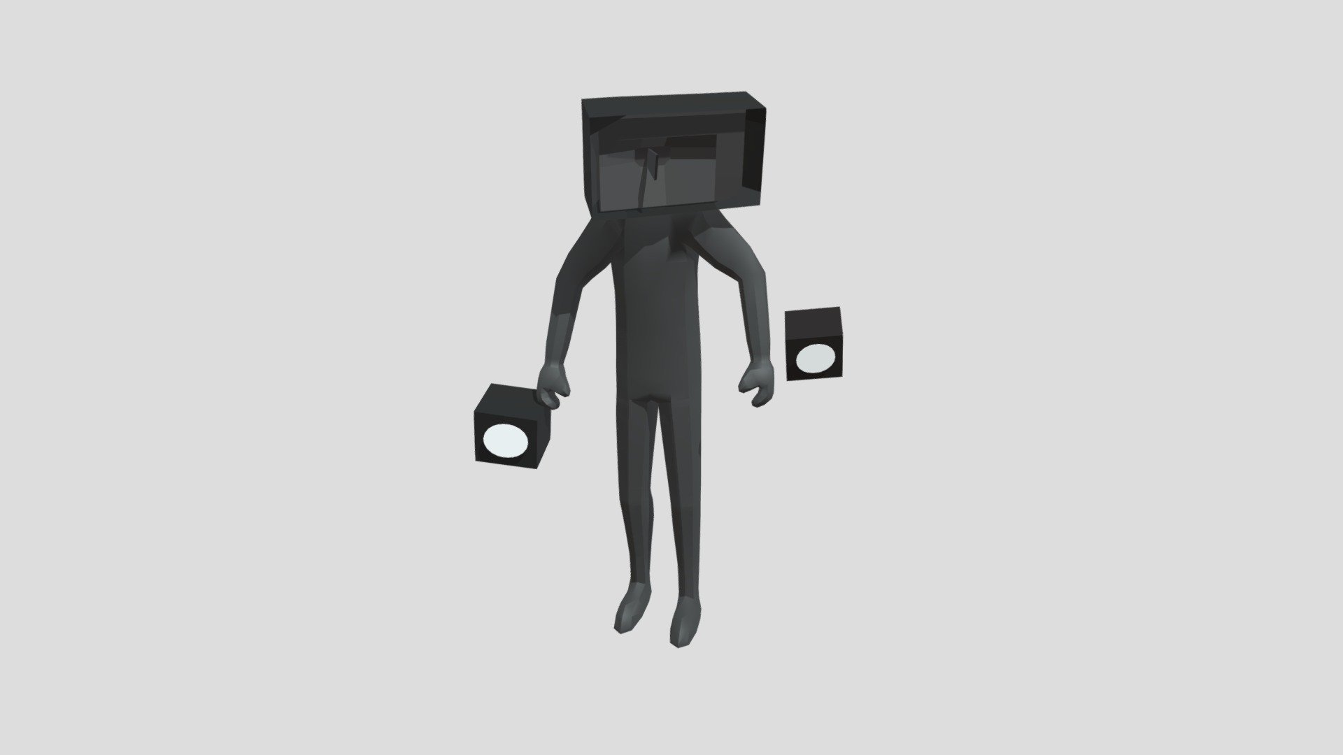 Large tv man - Download Free 3D model by 3125kurty [b745683] - Sketchfab