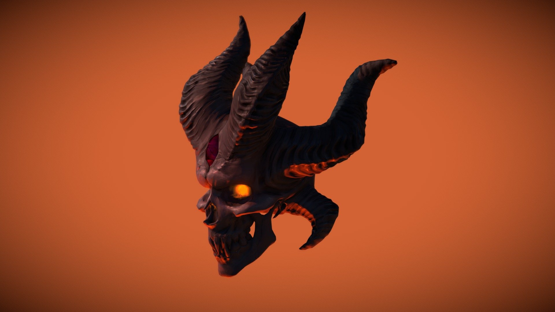 Demon Skull - 3D model by Etienne Beschet (@etienne.beschet) [b7461c5 ...