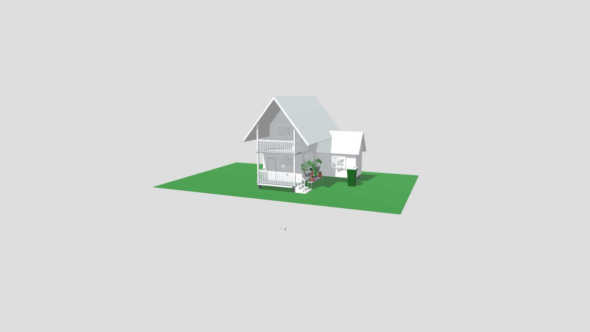 Simple House - Download Free 3D model by MhingMhing [b7477f4] - Sketchfab