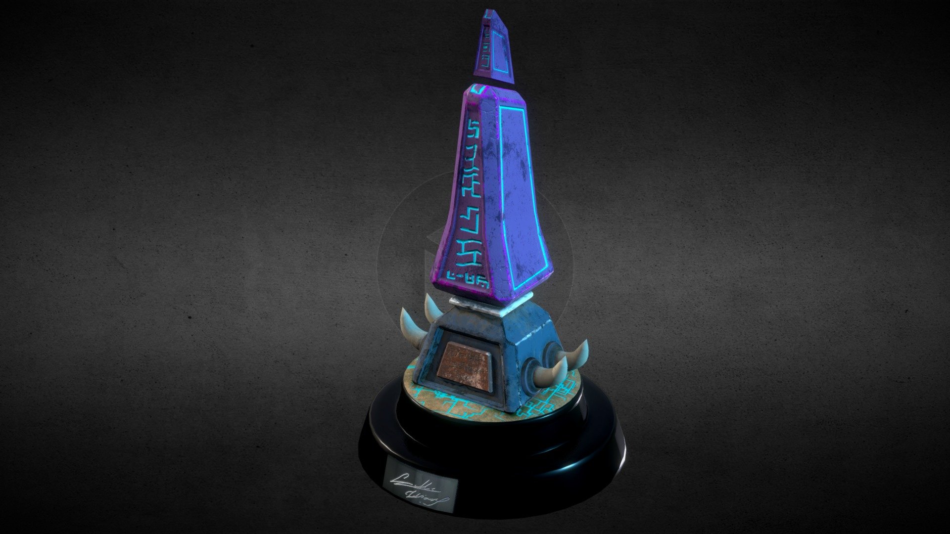 Energy statue - 3D model by guillemrip [b7484c2] - Sketchfab