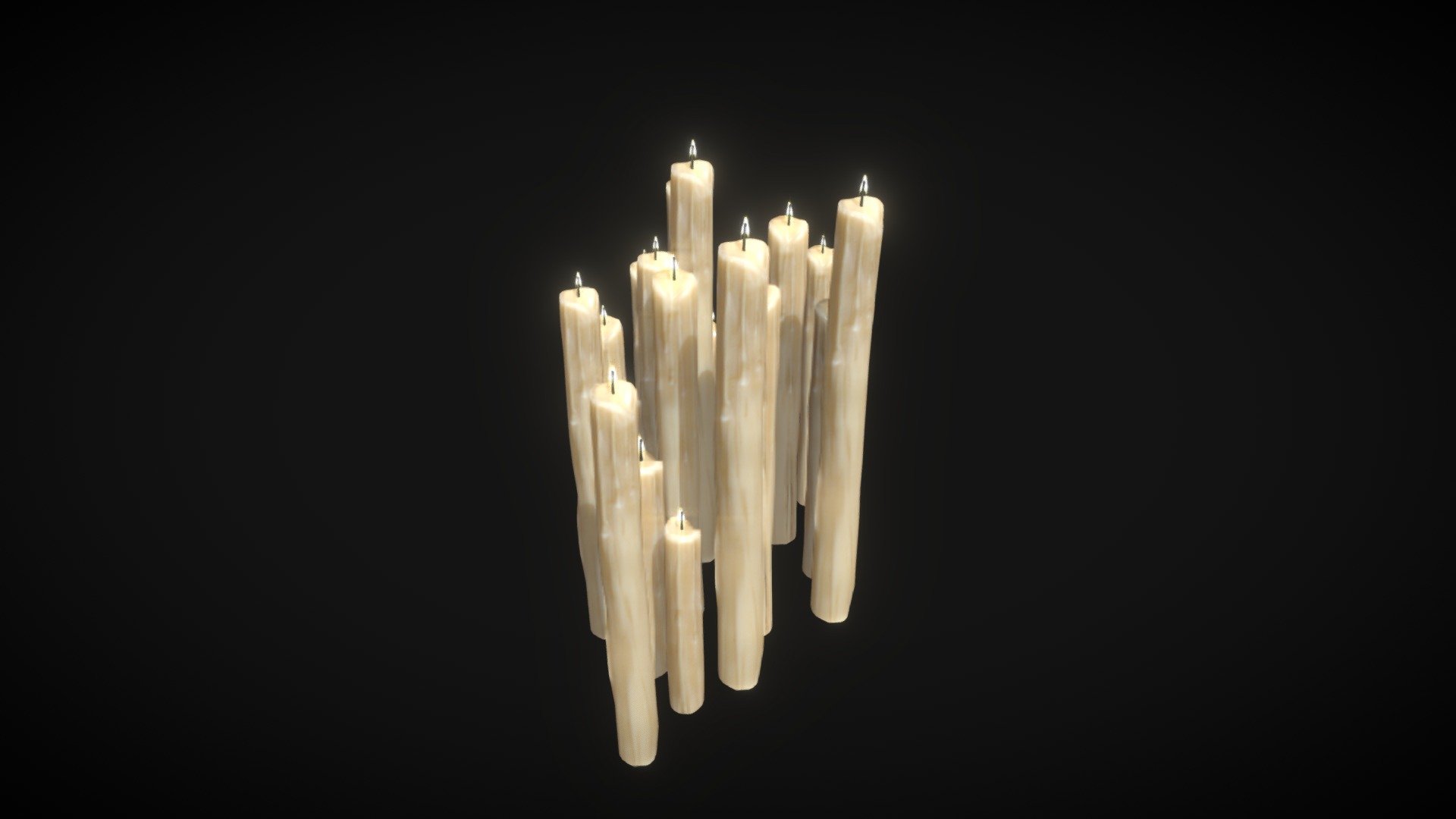 Thin Melted Candles - Buy Royalty Free 3D model by Clockwork Creations ...