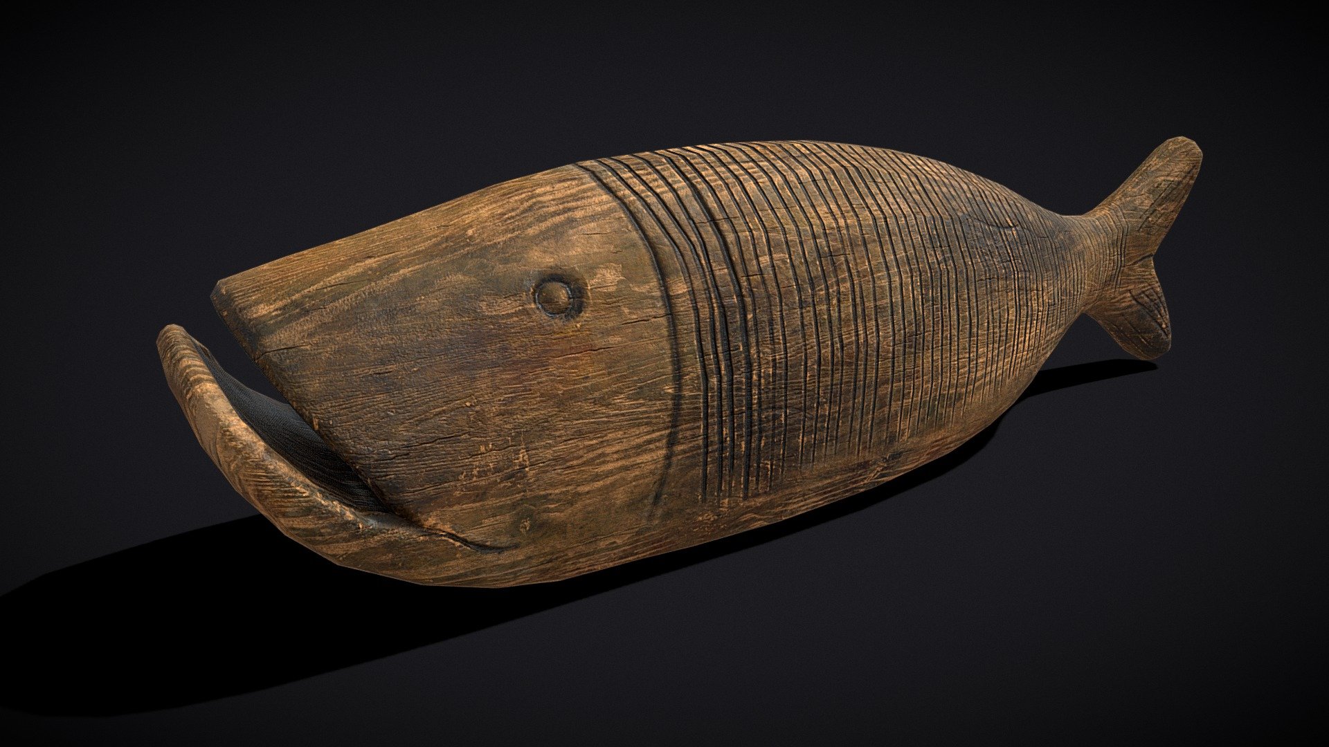 Medieval Wooden Fish Toy - Buy Royalty Free 3D model by ...