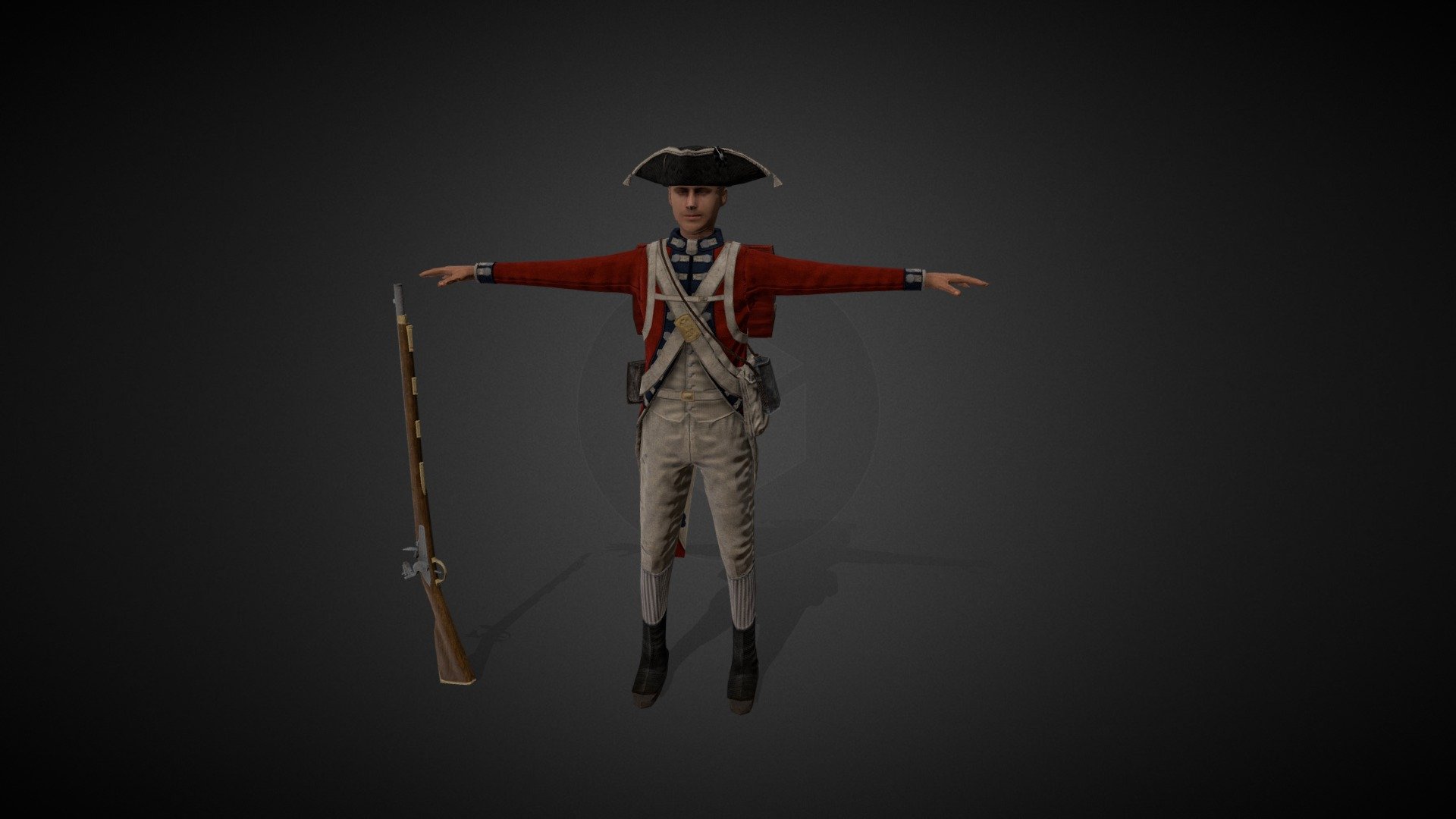 British 18th Century - Red Coat - 23rd - 3D model by Marks (@merksz ...