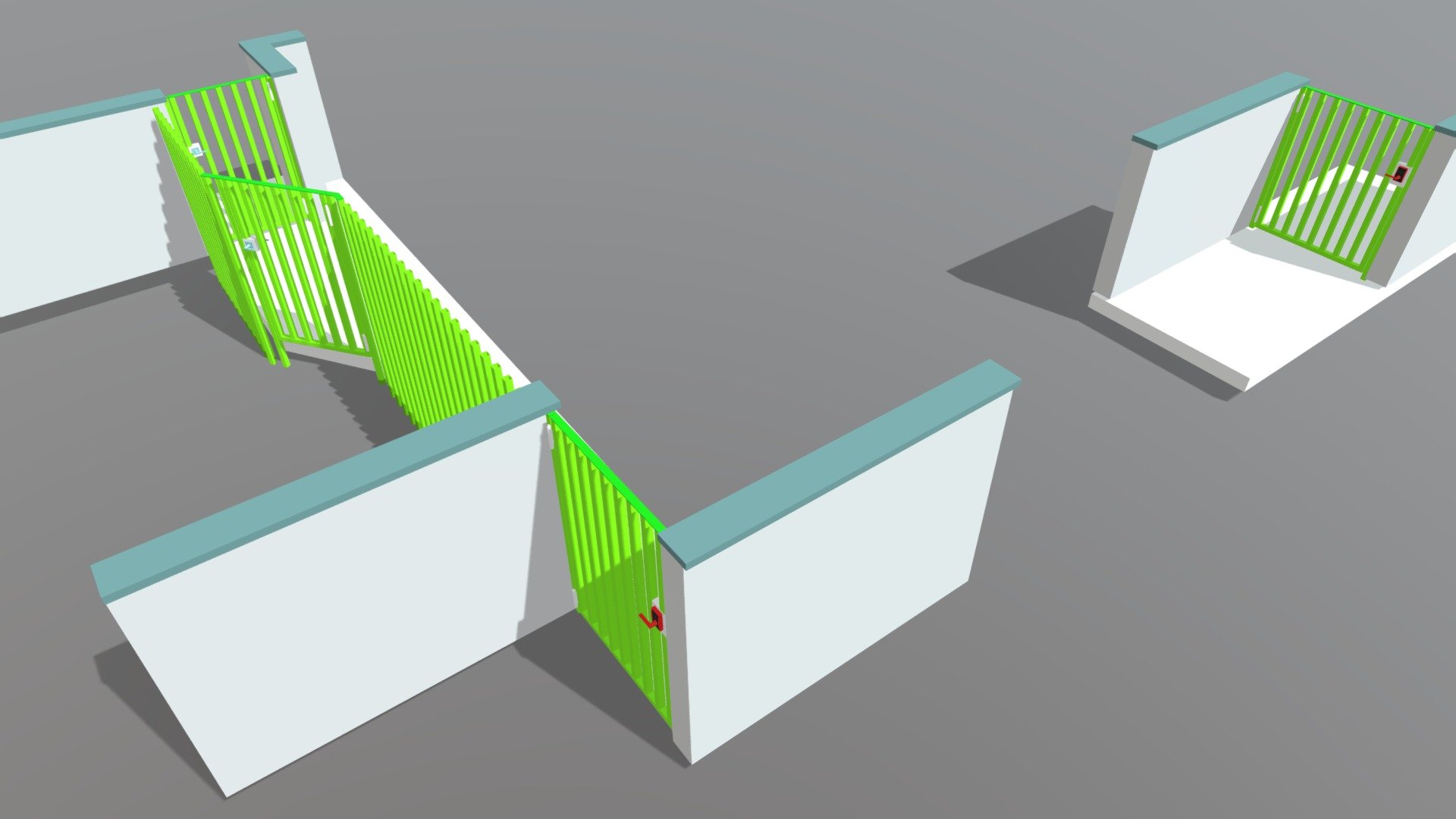 Caldara Res Gates And Fencing. Model - 3D model by JD Stairs ...