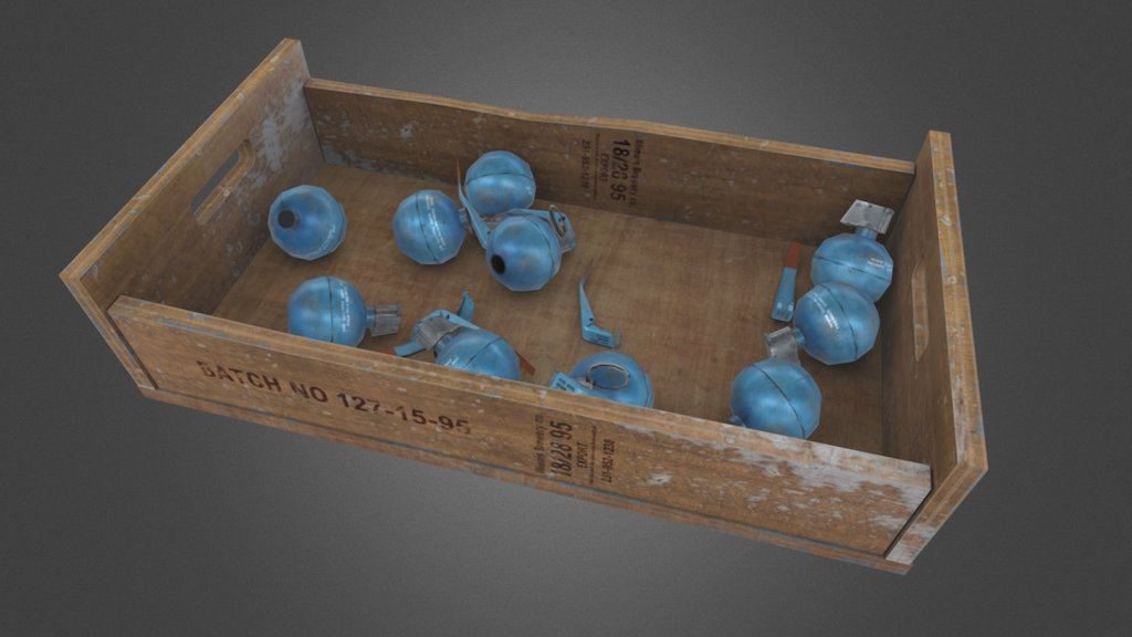 Practice Grenade Case - 3D model by attben [b751716] - Sketchfab