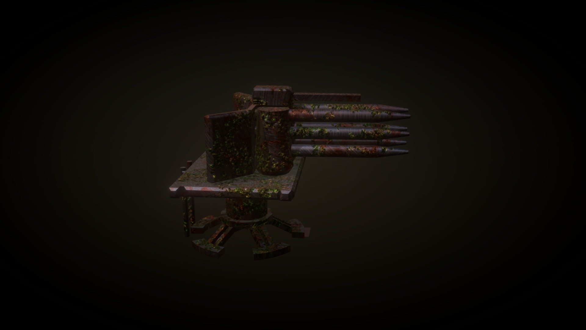 Rusted Turret - 3D model by zxev [b751c63] - Sketchfab