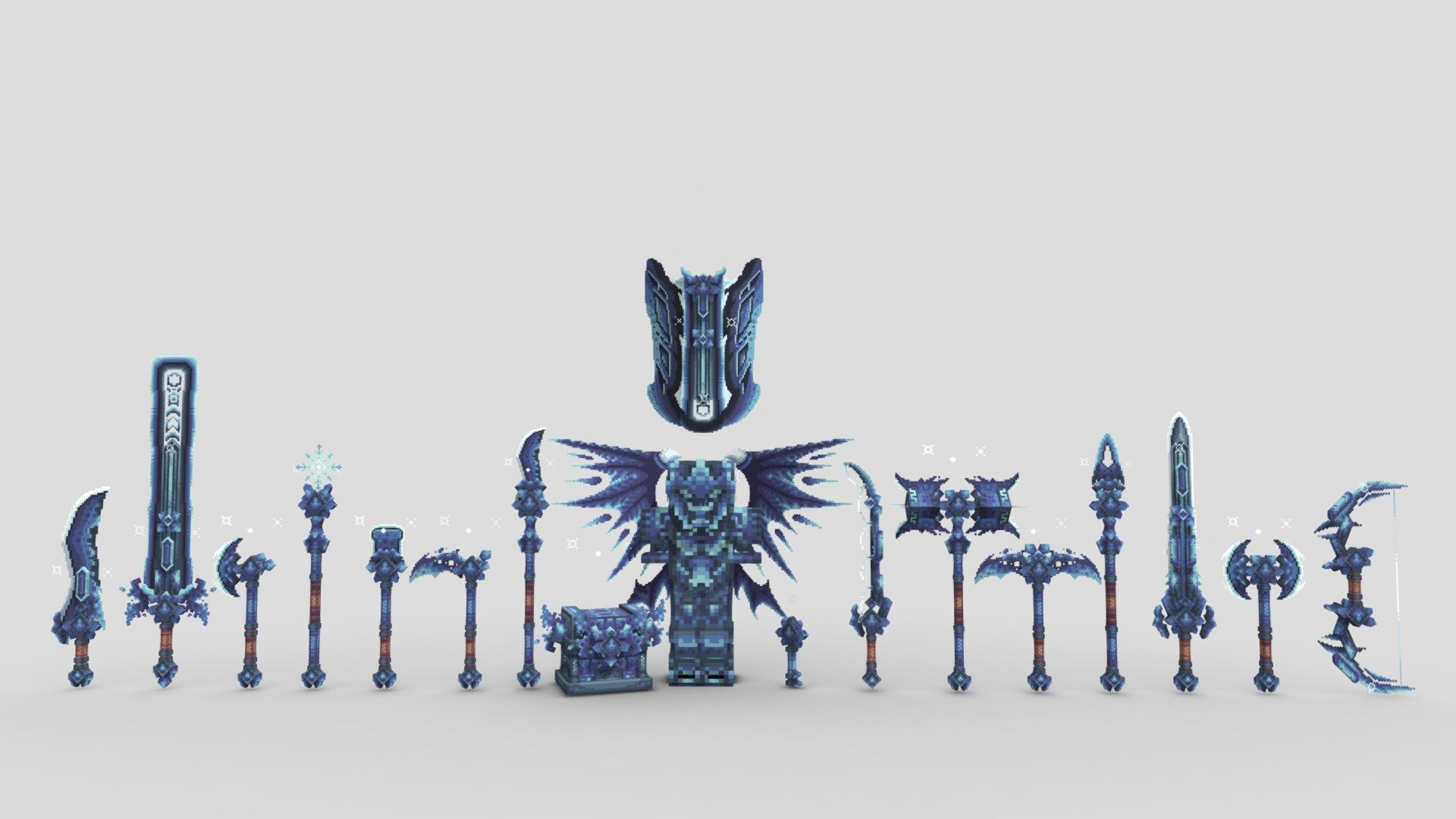 Frozen Animated Weapon Set - 3D model by EliteCreatures [b7521b5] - Sketchfab