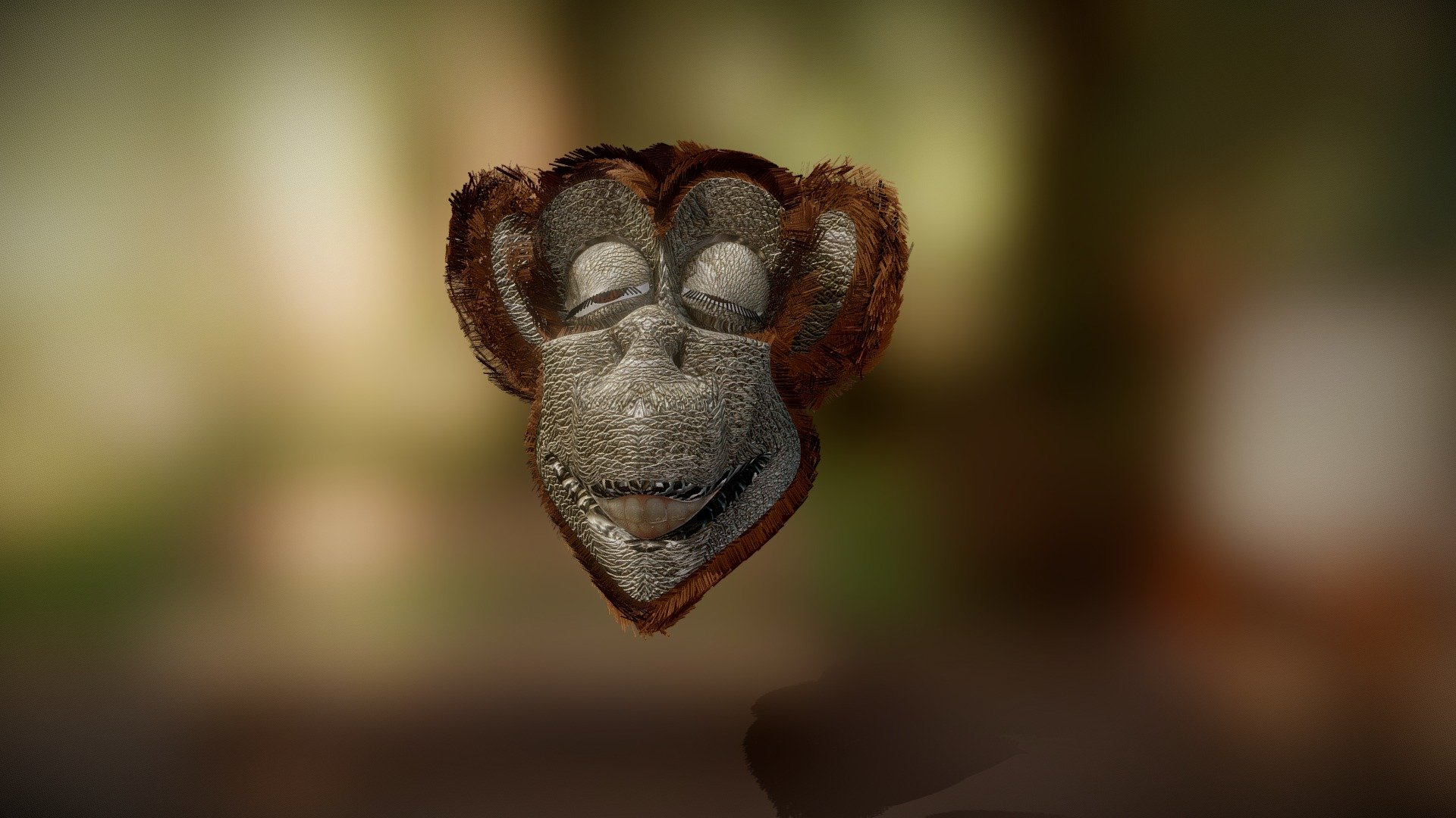 Monkey Head With Animation - 3D model by VertaScan [b752c4e] - Sketchfab