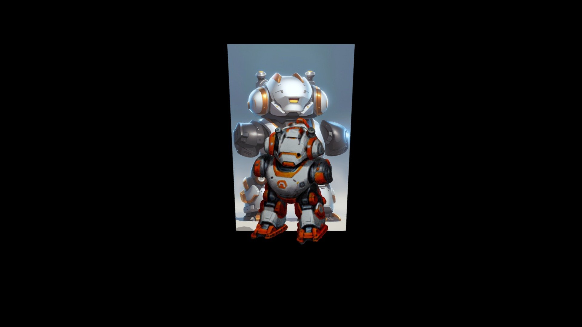 there is a robot that is standing up with his ar - Download Free 3D ...
