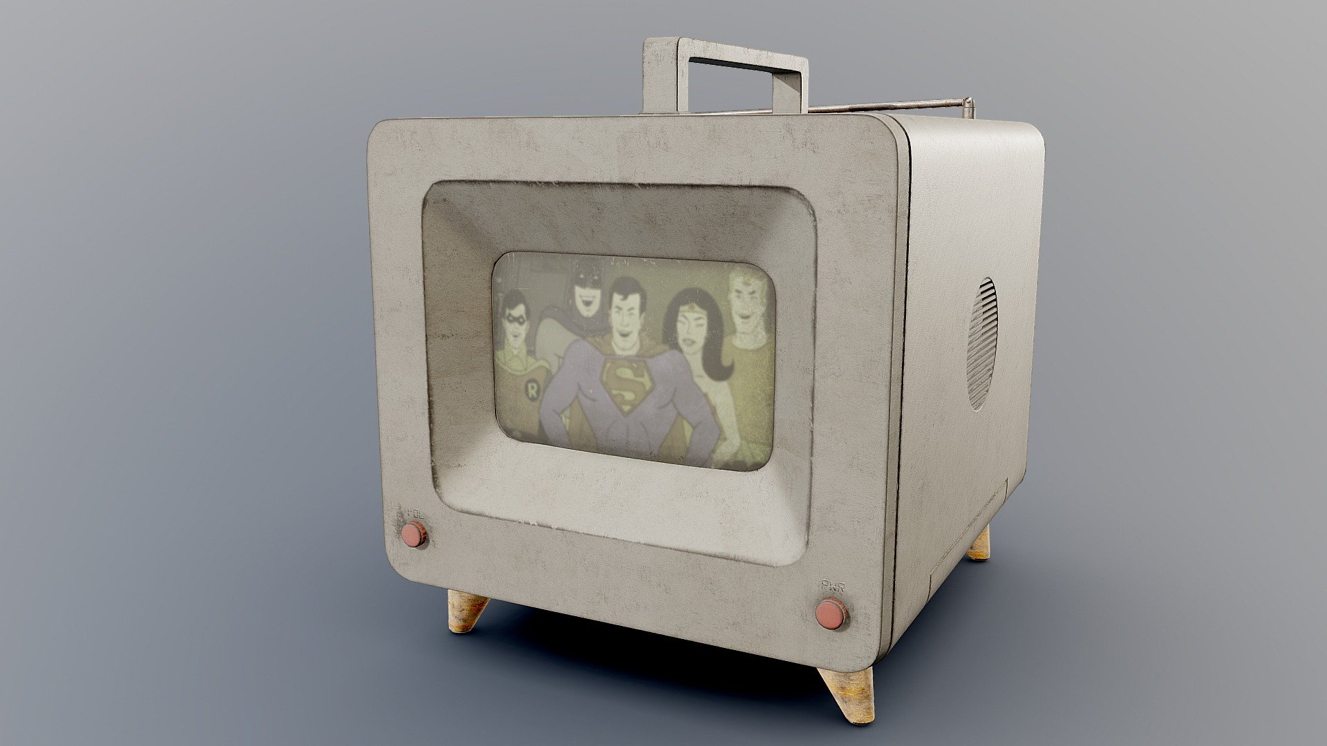 Retro Portable Tv - Buy Royalty Free 3D model by pozo3d [b757846 ...