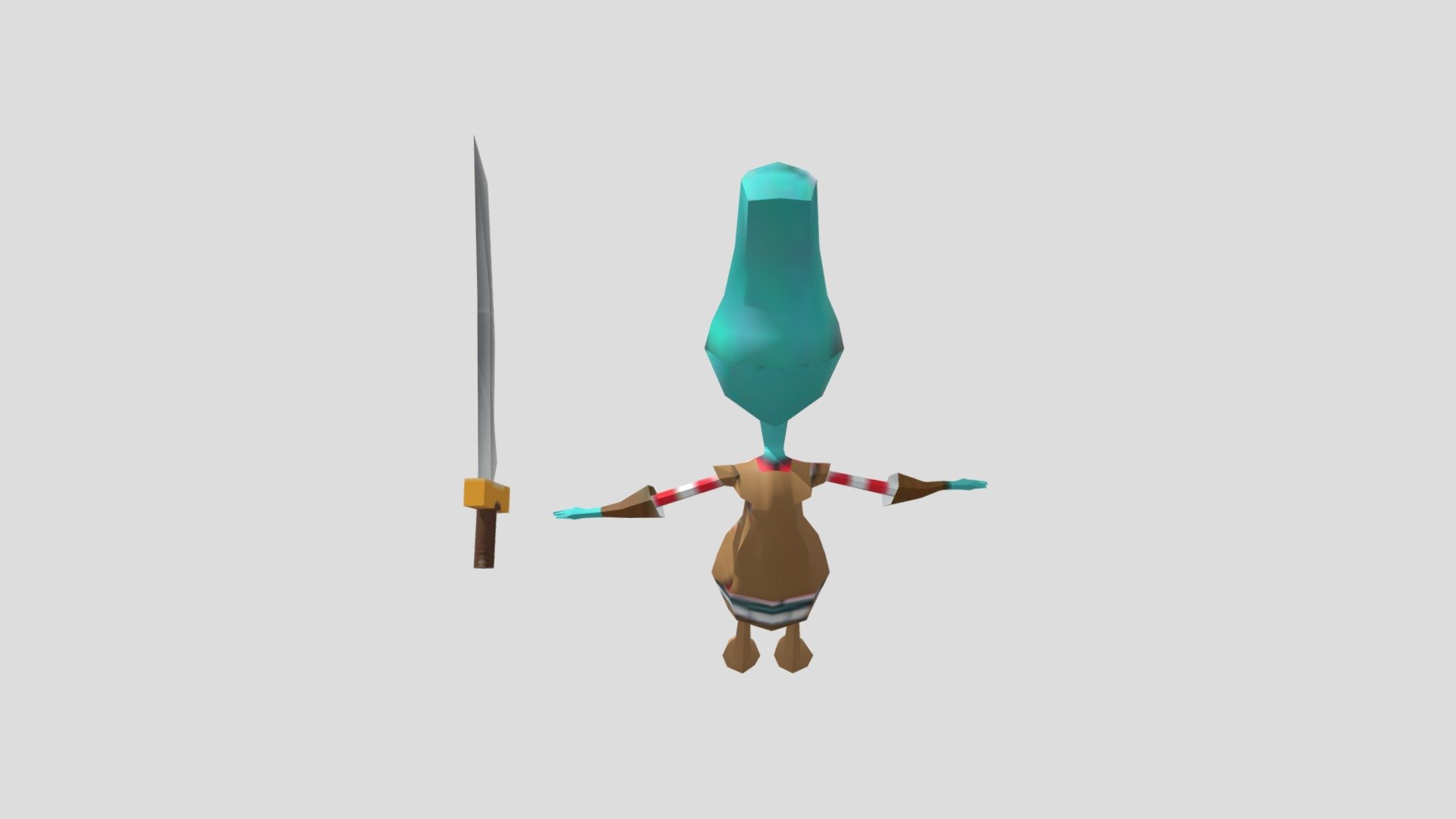 Alien With Props - 3D model by Leejingjie [b7597f1] - Sketchfab