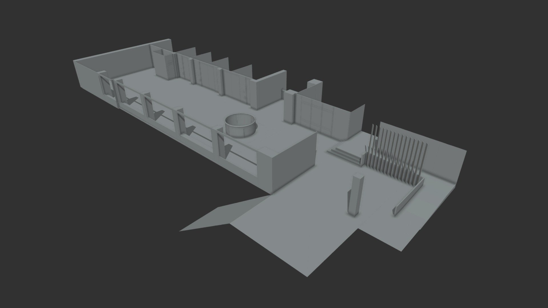 George Moore Building Entrance (Monotone) - 3D model by Taggart009 ...