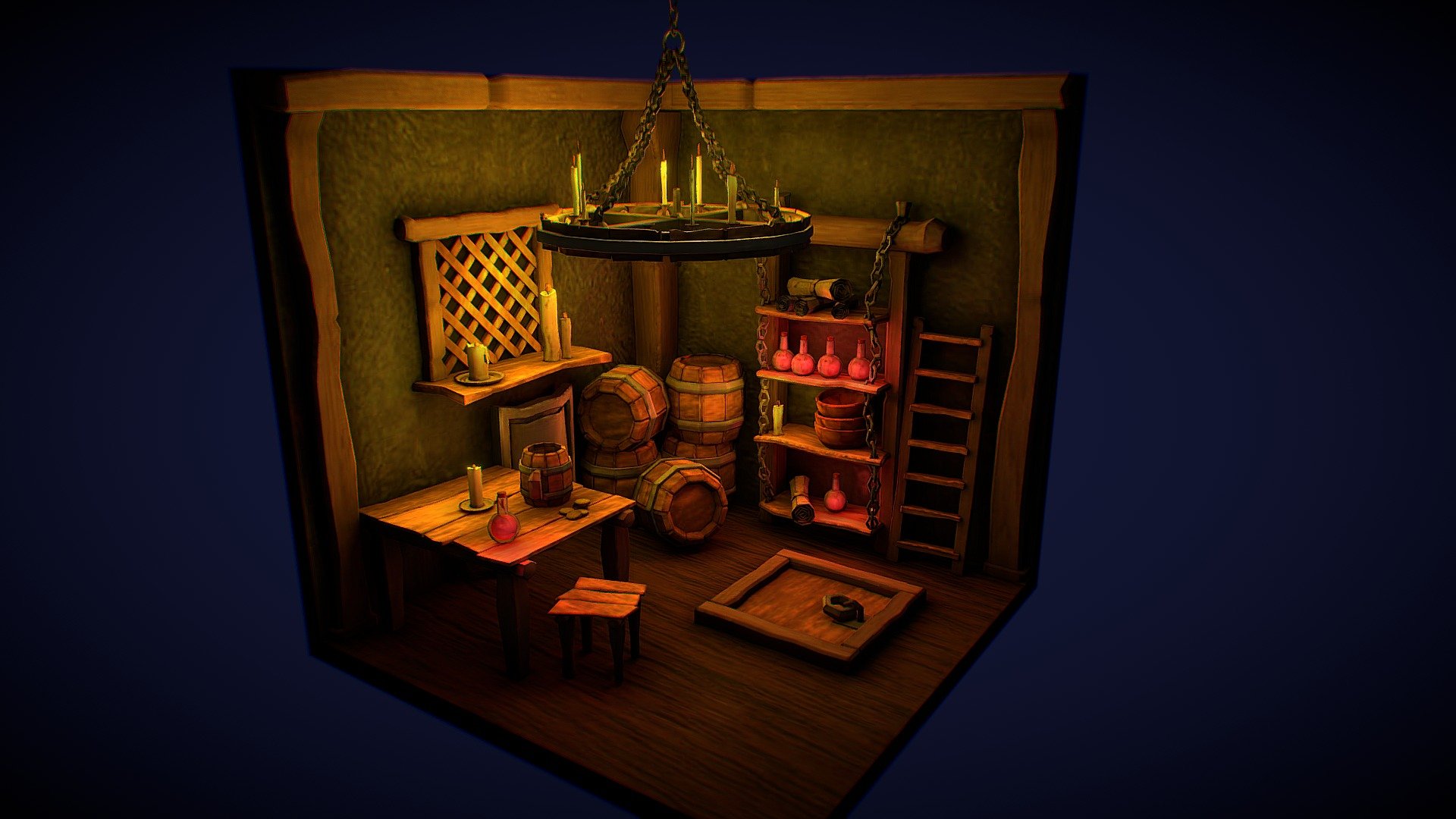 Fantasy room - Download Free 3D model by Murad Minachev (@Avirazh ...