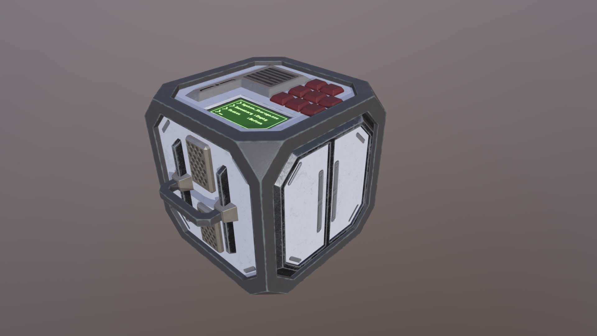 High tech storage crate - 3D model by JeftaBrink [b76248f] - Sketchfab