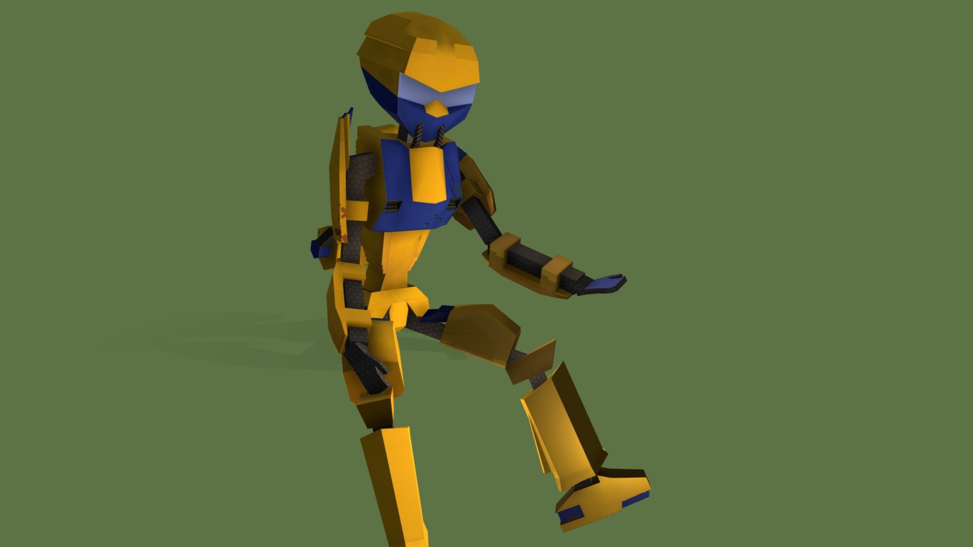 Futuristic Soldier - 3D model by RoyalRampage [b765b87] - Sketchfab