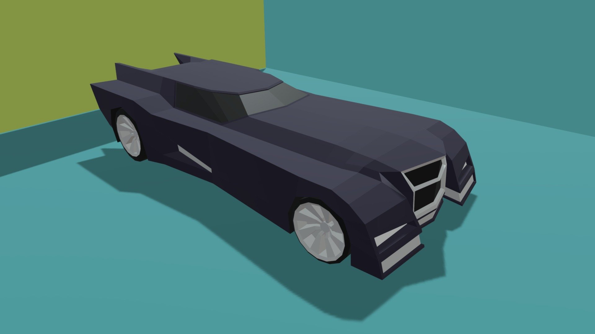 Low Poly 3D Batmobile - 3D model by igorgodinho [b768506] - Sketchfab