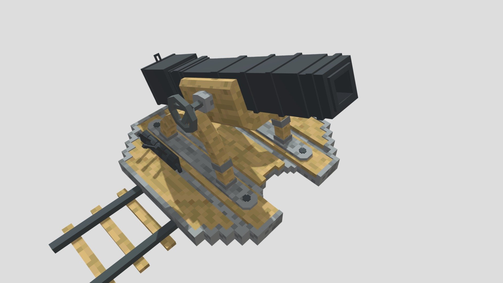 Attack On Titan canon - 3D model by Mark Alfred (@MarkAlfred) [b7754d1 ...