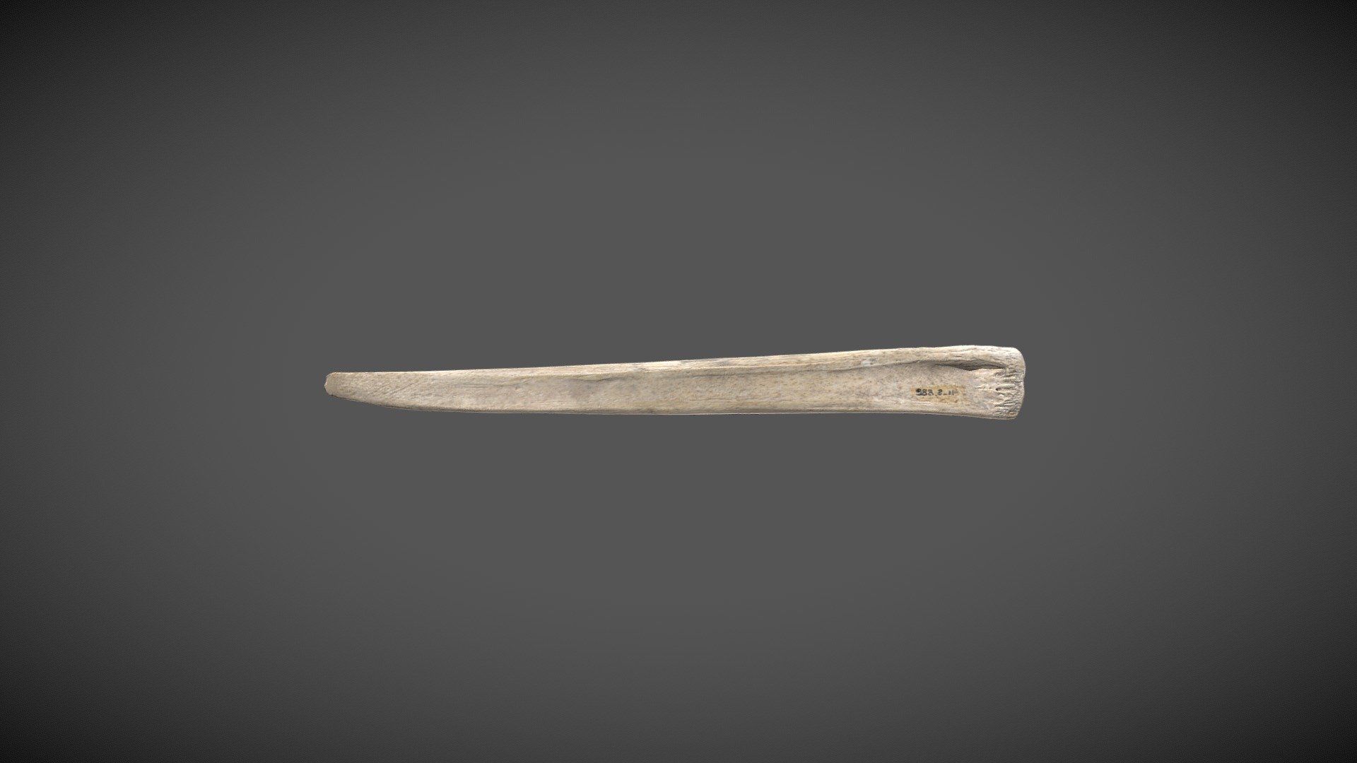 Ciseau ou lissoir en os - Download Free 3D model by Alienor.org ...