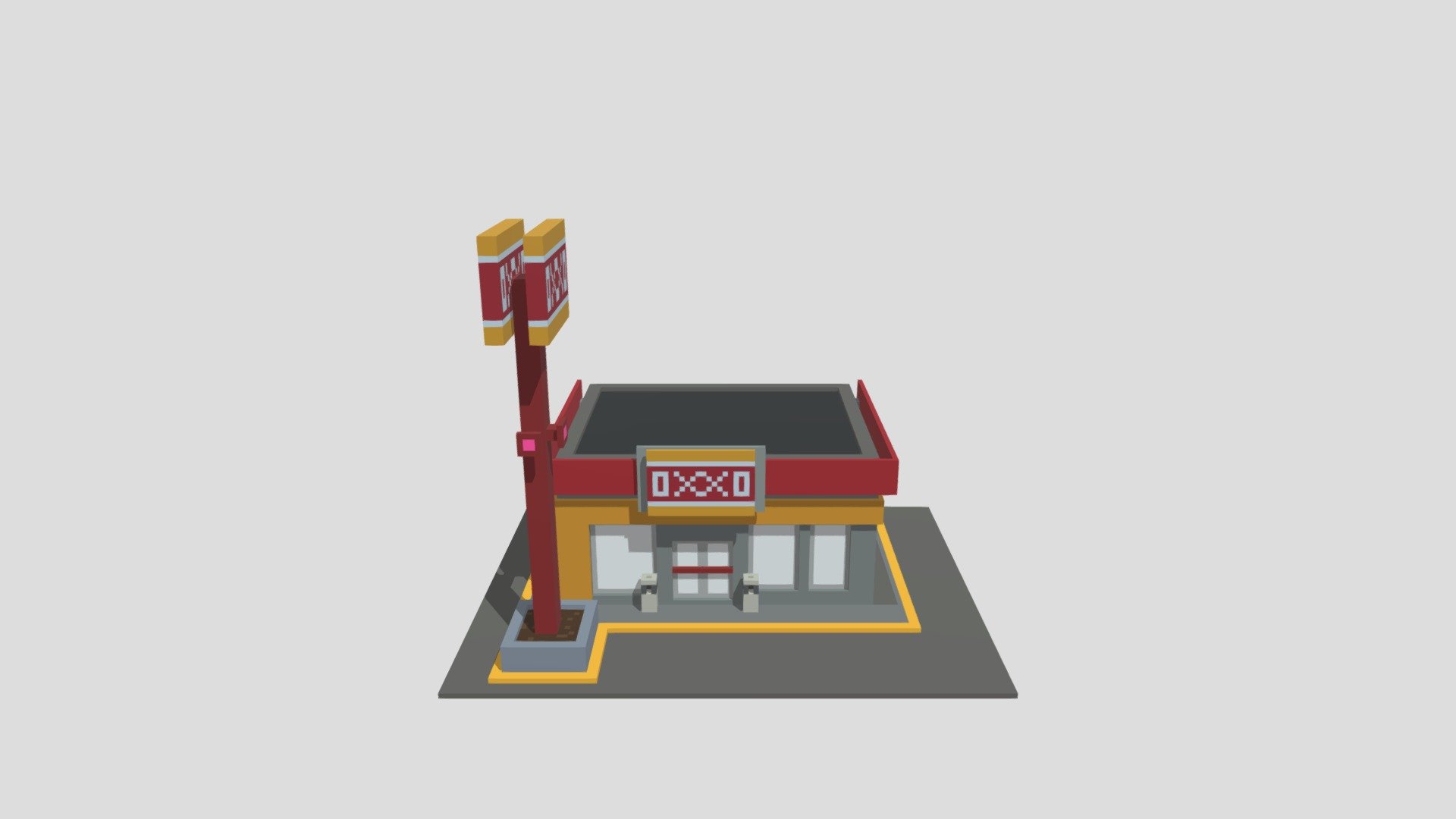 Oxxo Retrowave - 3D model by emmasilver [b77da66] - Sketchfab