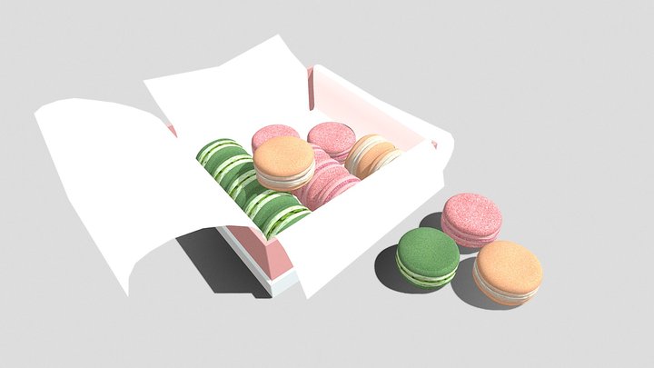 Macarons 3D models - Sketchfab