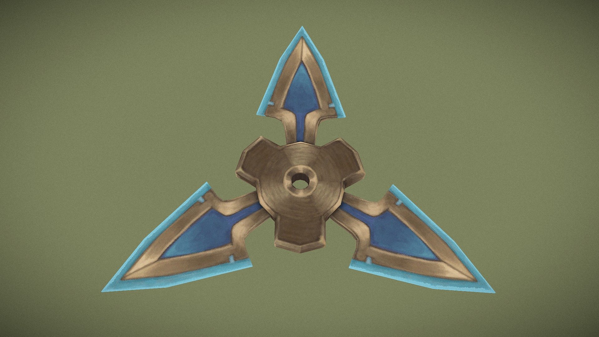 hand painted shuriken asset - 3D model by wintercg [b77fffa] - Sketchfab