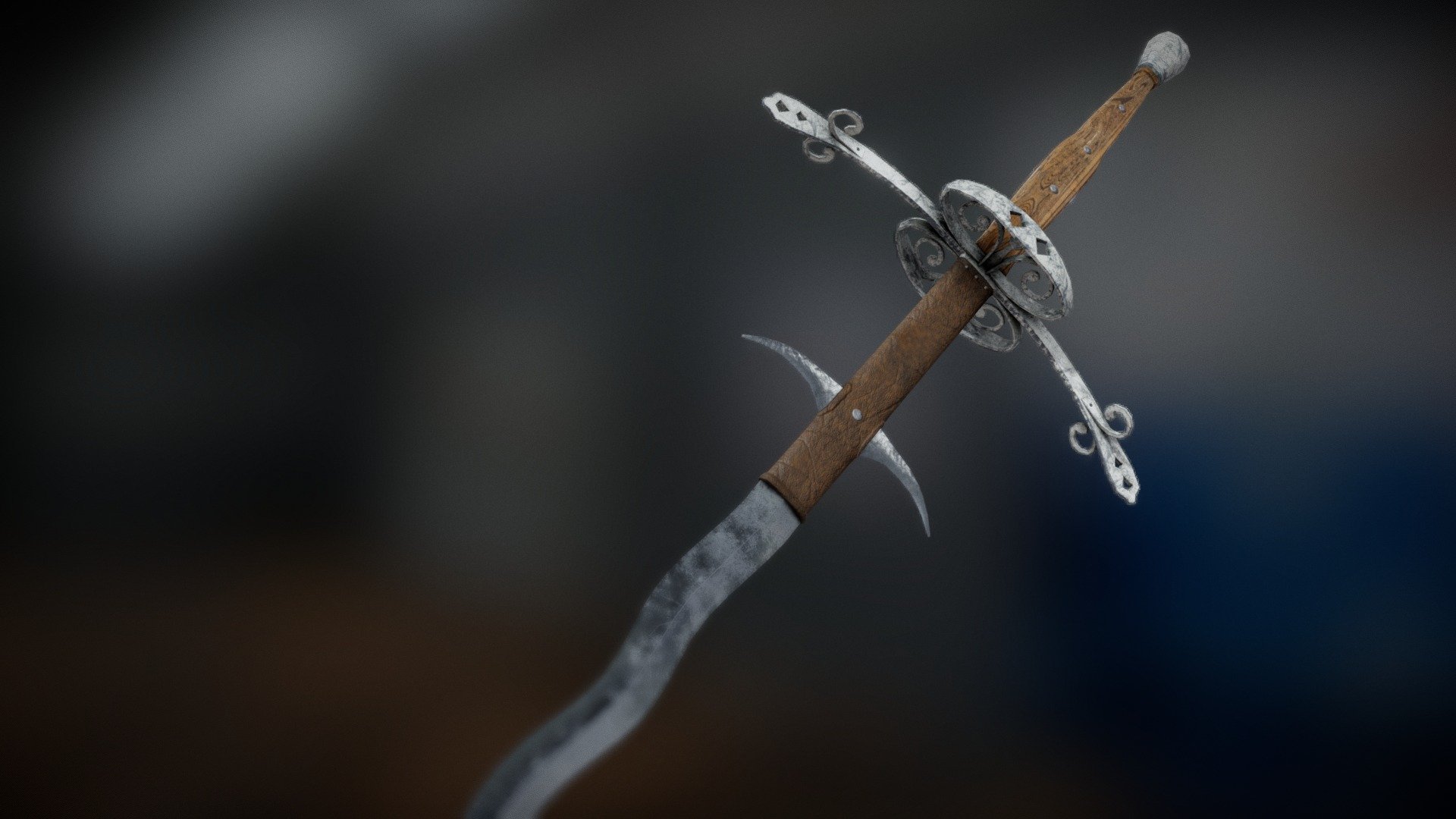 Flammenschwert - 16th century - Buy Royalty Free 3D model by Mr. The ...