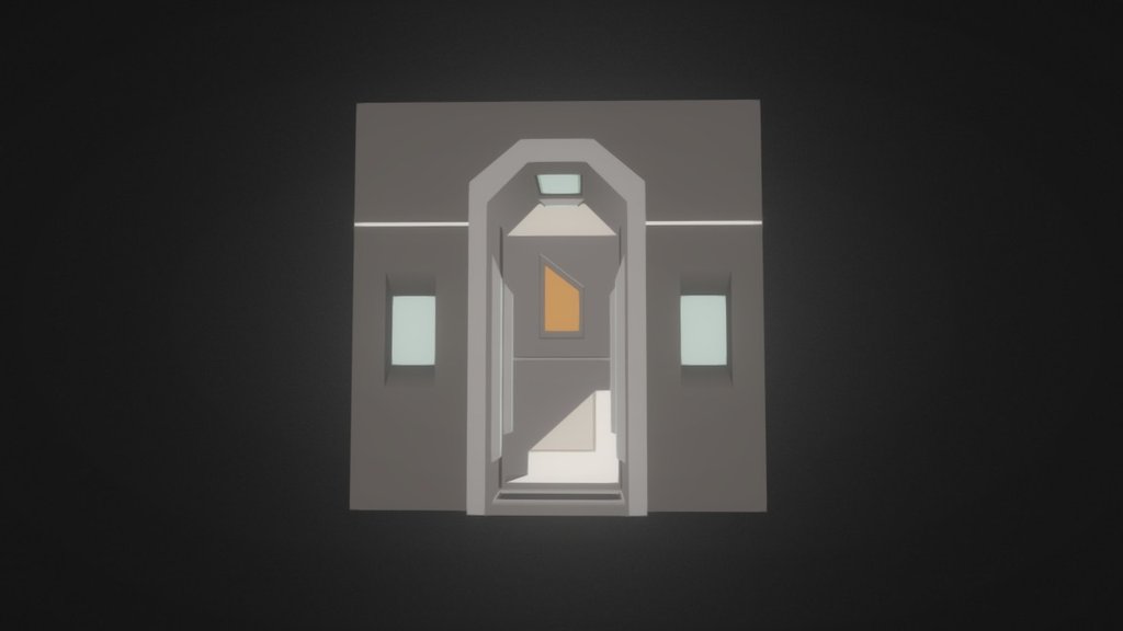 Low poly Door - 3D model by myoxus [b7838e7] - Sketchfab