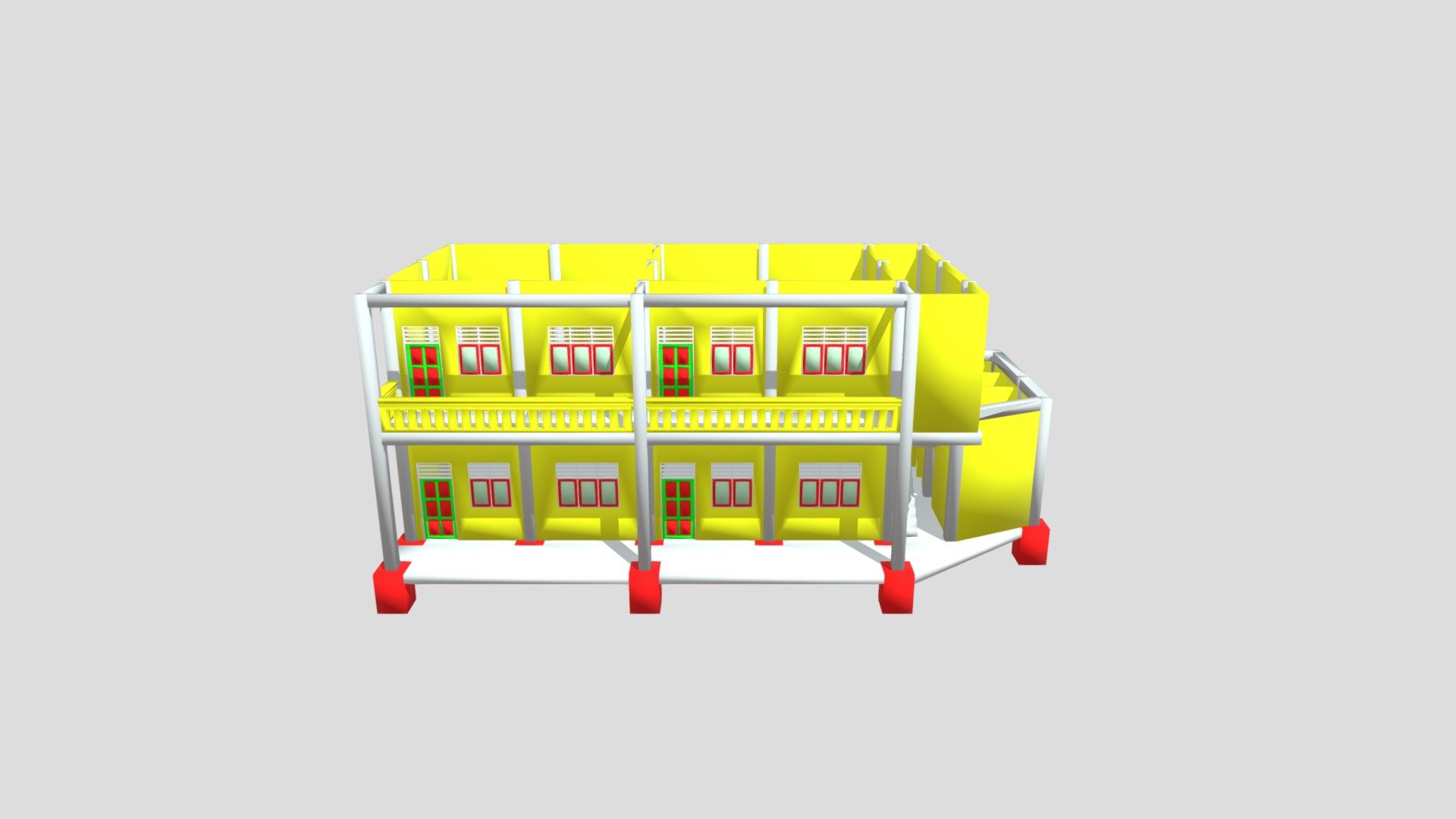 Gambar Pembangunan Gedung - 3D model by kalinggajati20 [b783bed ...