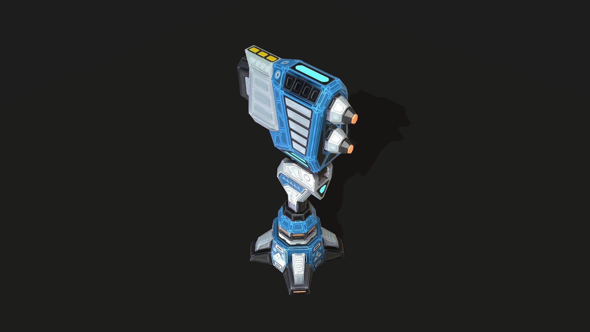 xWar: Missile Tower - 3D model by Miguel Beckers (@miguelbeckers ...