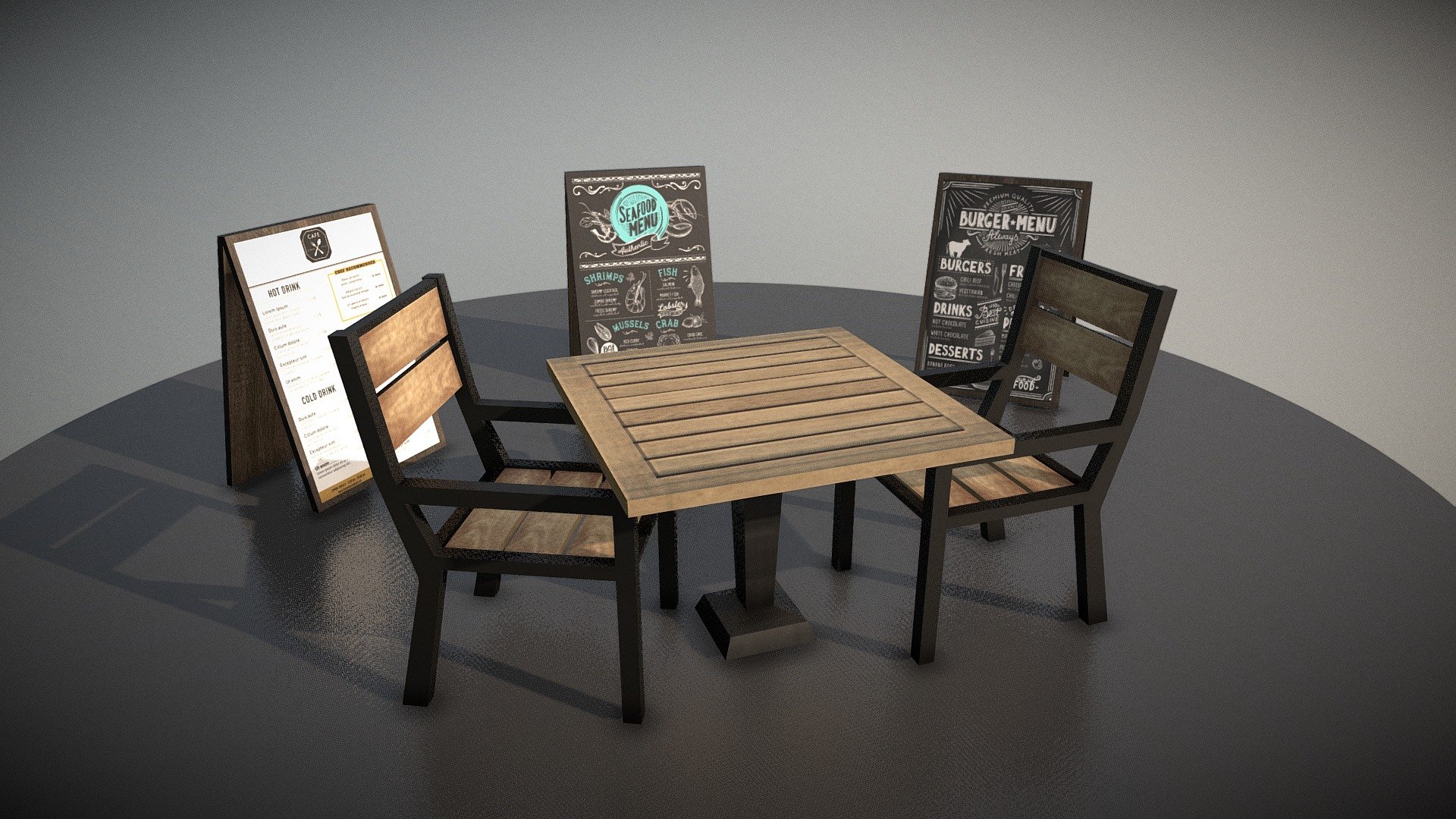 Restaurant Props Pack - 3D model by Gruny (@grunystudio) [b786962 ...