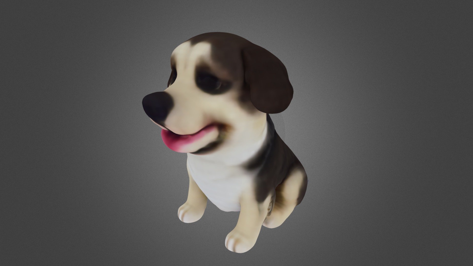 A Cute Realistic Dog Smiling (AI) - Download Free 3D model by Artur ...