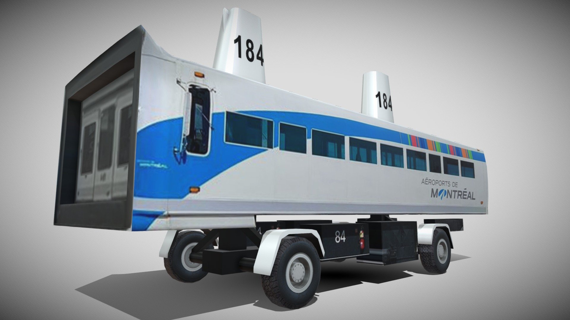 Mobile Lounge Montreal Airport Livery - Buy Royalty Free 3D model by ...