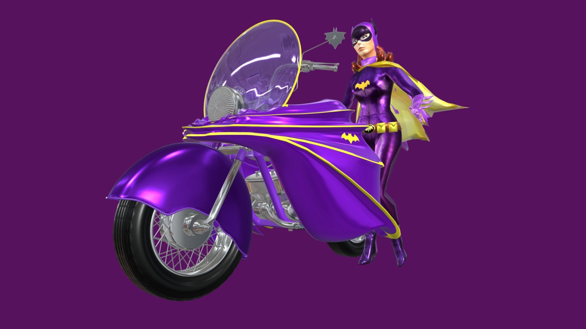 Batgirl - 3D model by floydlewis [b78c45f] - Sketchfab