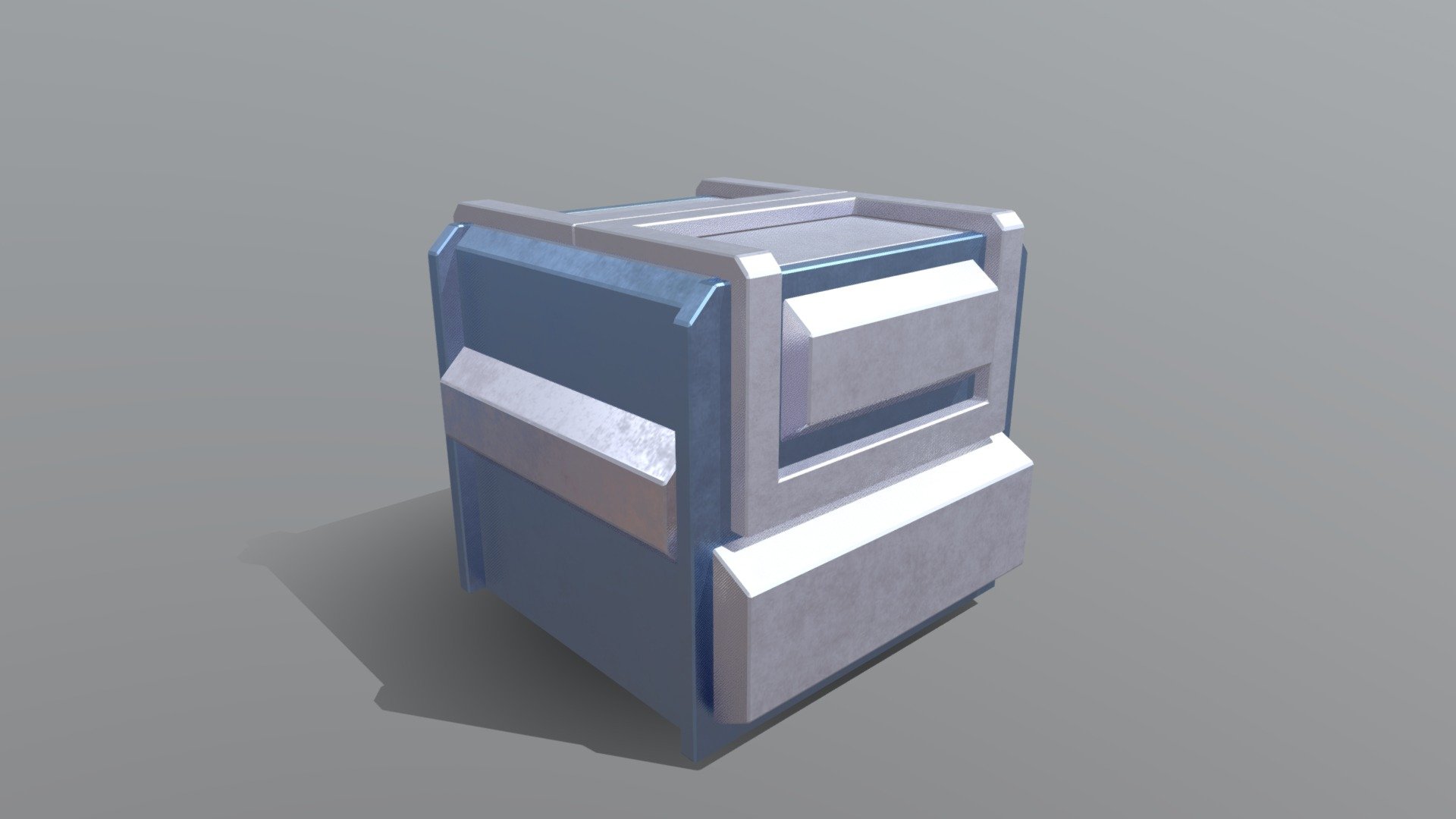 Futuristic Metal Crate 1 - Download Free 3D model by Dary Muhammad ...
