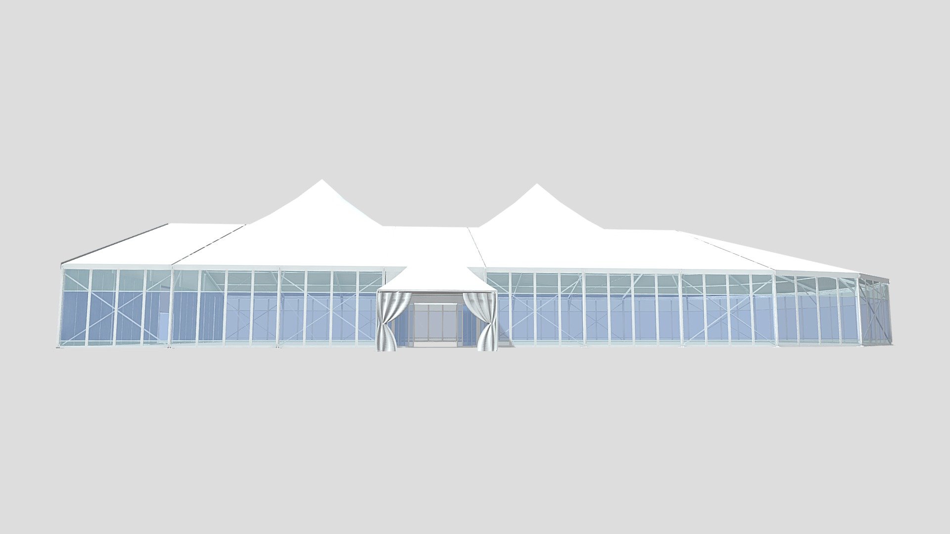 25X47 Canopy Tent - 3D model by Shenzhen Baikal Tent ...