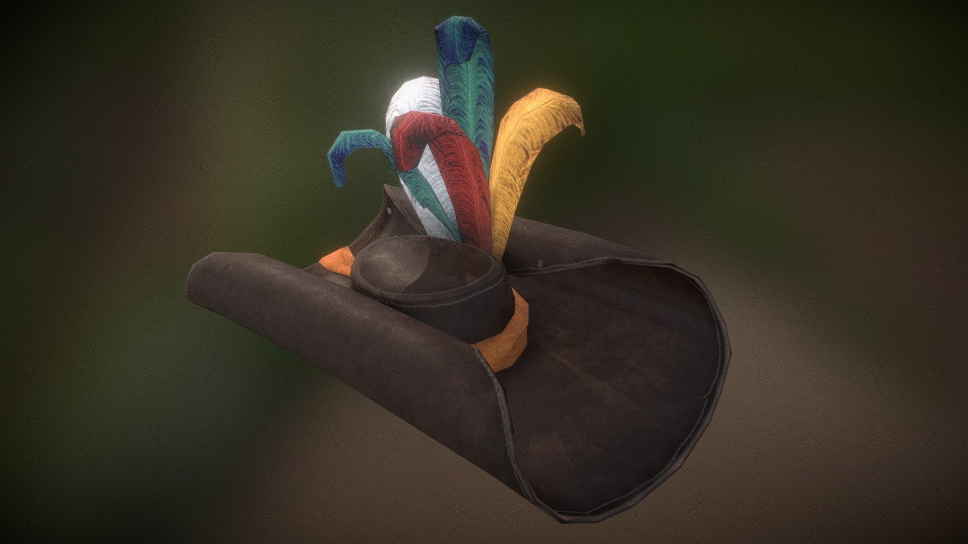 Folded Hat - 18th century - Buy Royalty Free 3D model by Mr. The Rich ...