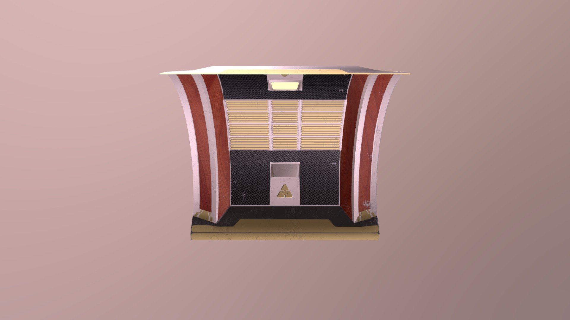 Retro futuristic wall - 3D model by BeauAnto [b78f4dd] - Sketchfab