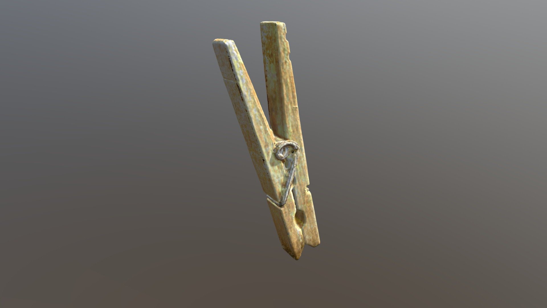 Modern Wooden Clothes Pin (VCU_3D_4158) - 3D model by Virtual Curation ...