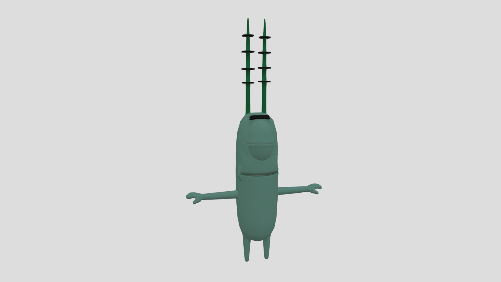 Wii Atlantis SquarePantis - Plankton - Download Free 3D model by SMF ...