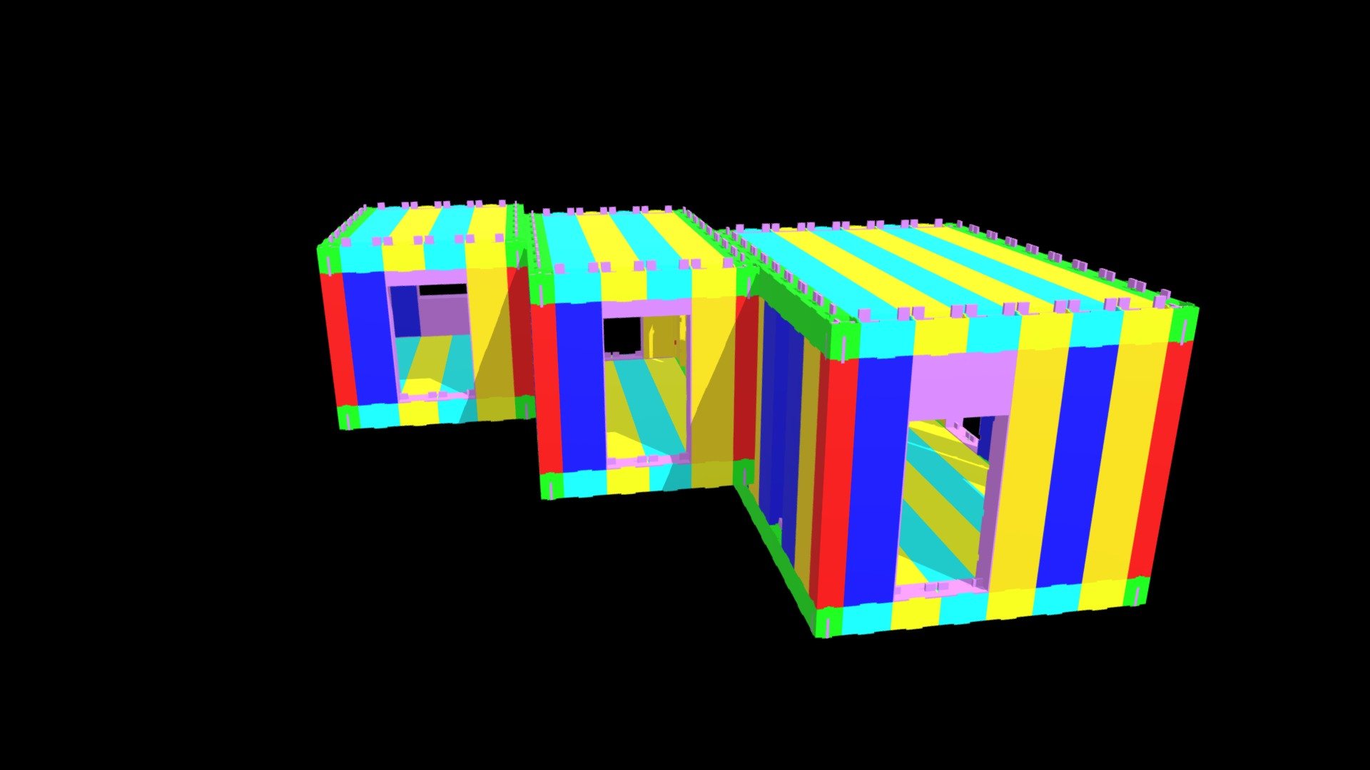 House visualisation 10 (blocks) - Download Free 3D model by zewaho ...